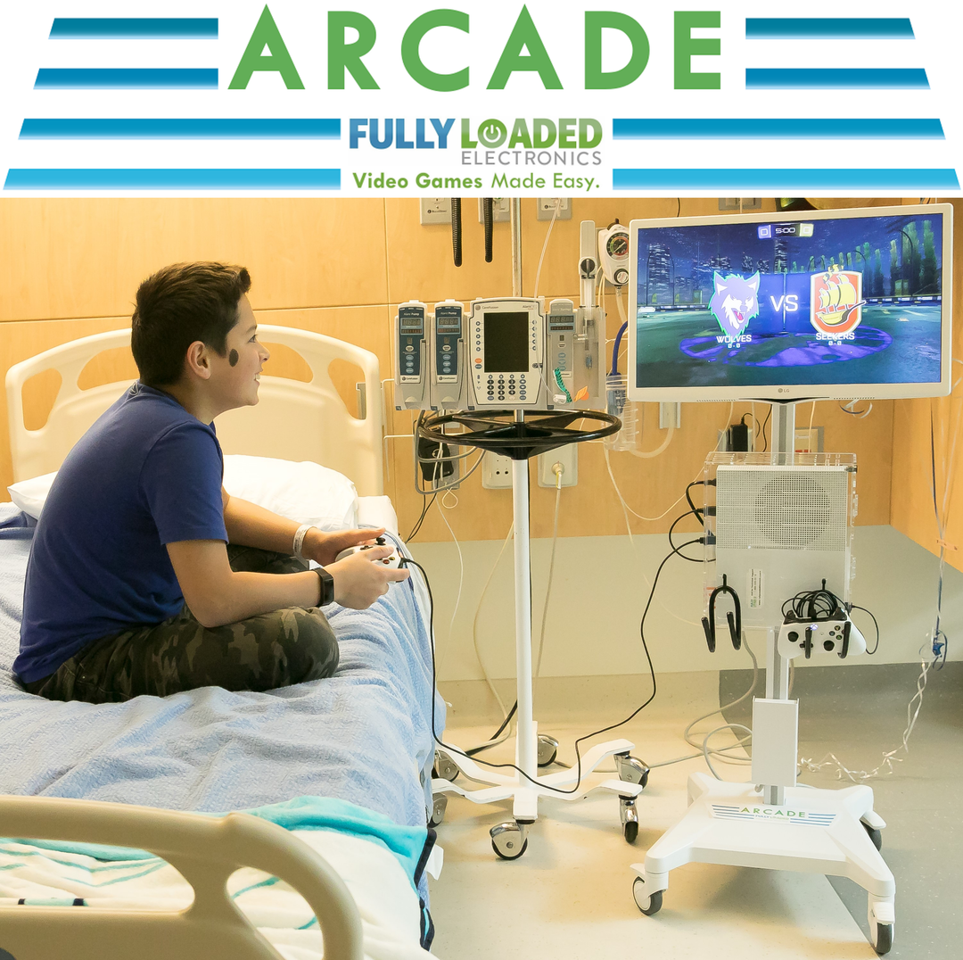 Mobile Video Game Carts for Hospitals - Fully Loaded Electronics